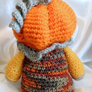 Crochet Pumpkinhead Autumn Gnome Halloween Thanksgiving Fall Colors ...