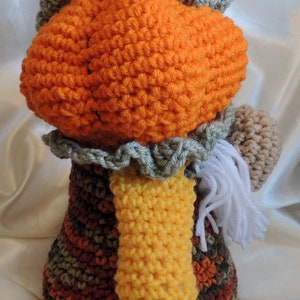 Crochet Pumpkinhead Autumn Gnome Halloween Thanksgiving Fall Colors ...