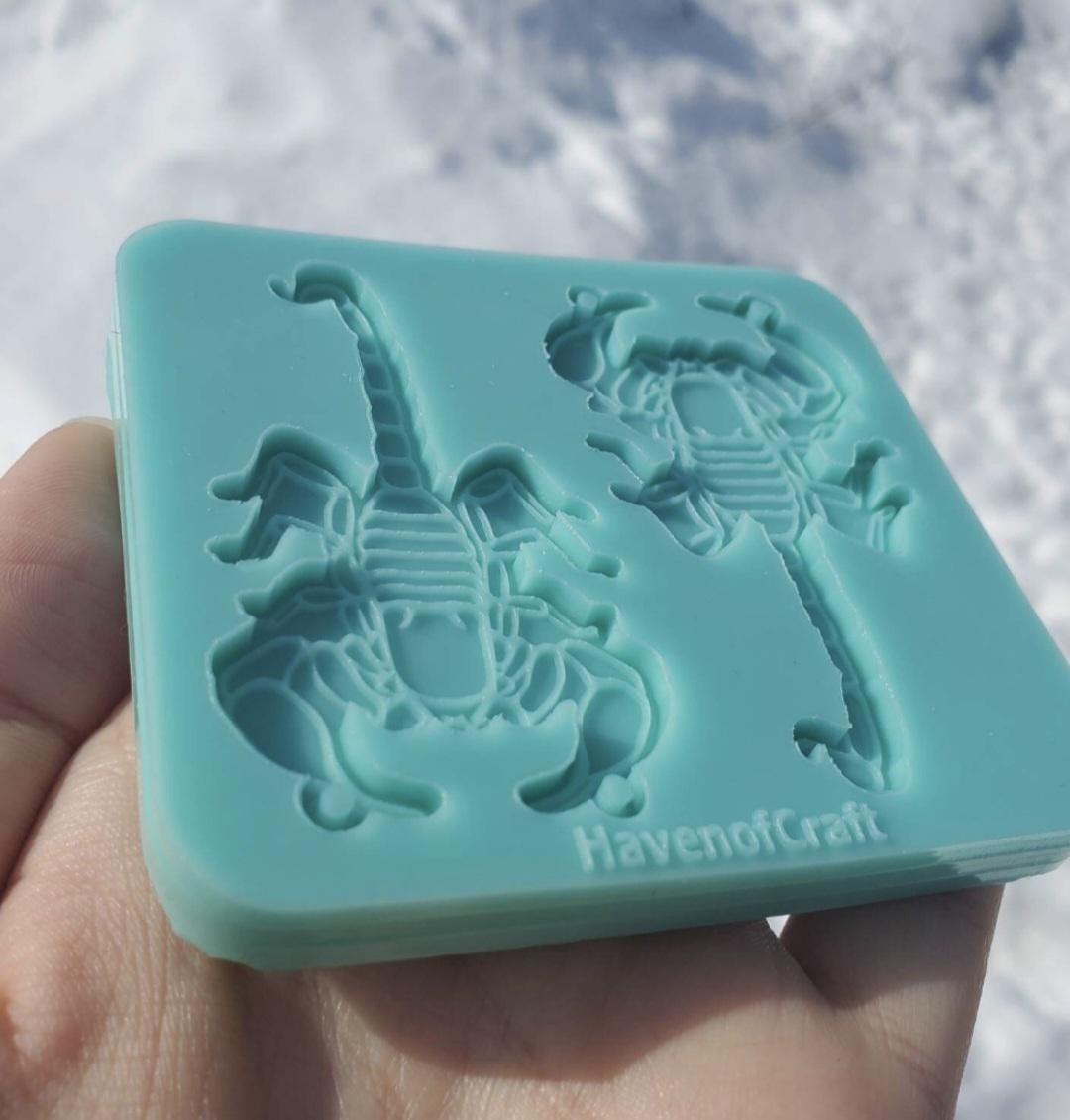 Earring Mold | Scorpion/ 2 Holes Silicone Mold - Made to Order - Etsy