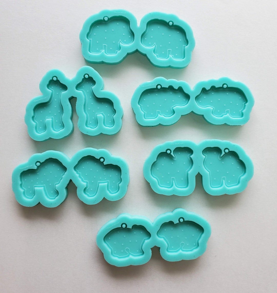 Earring Mold | Animal Crackers Silicone Mold - Made to Order - Etsy