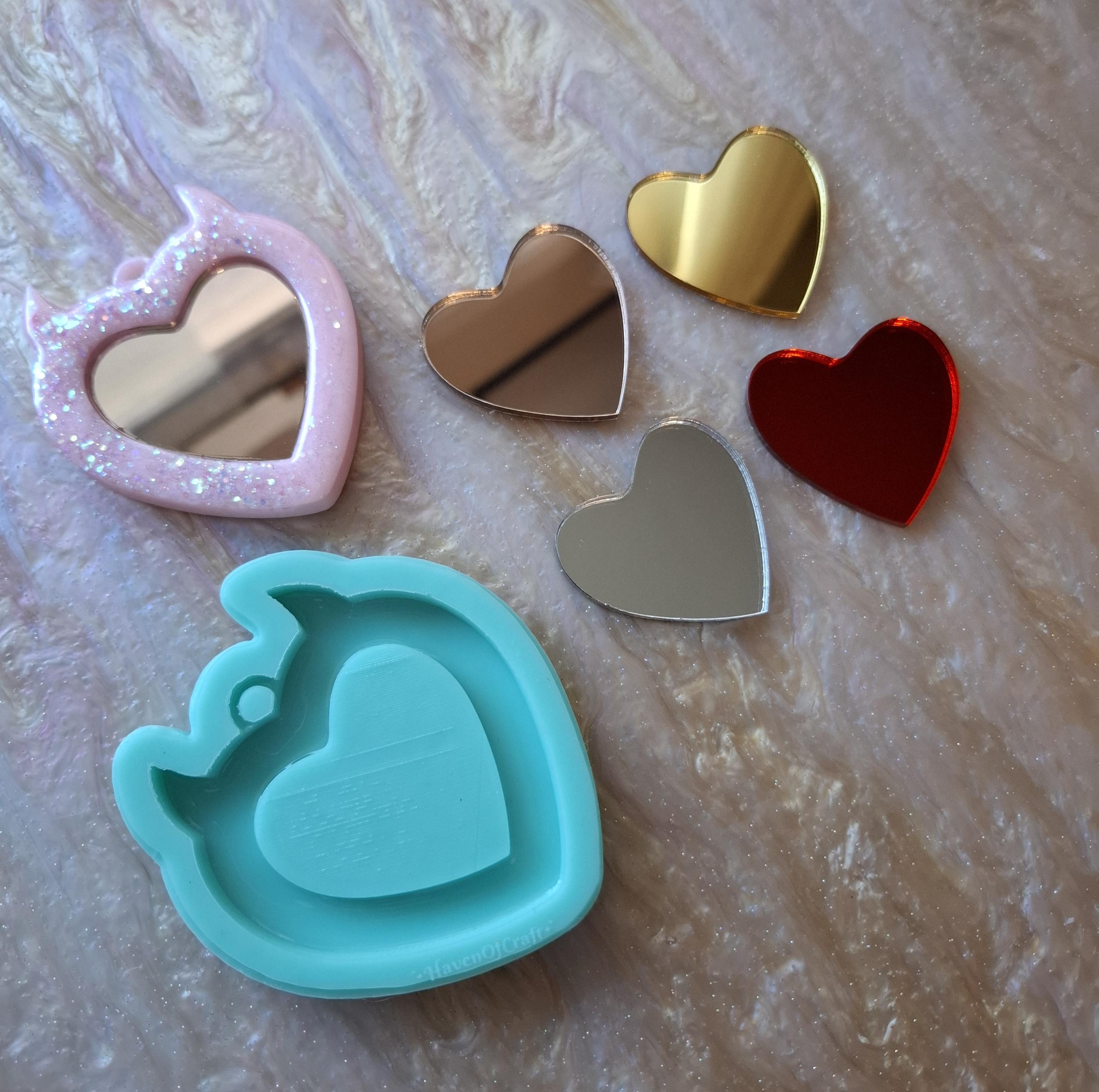 Mirror Mold | Horn Heart Silicone Mold - Made to Order - Etsy