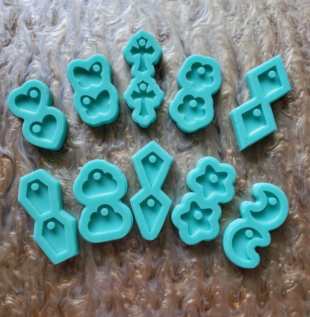 Pre-domed Earring Silicone Mold: Hoop Earring Shapes - Etsy