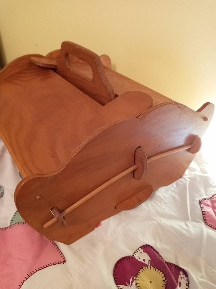 Vintage Hand Crafted Wood Sewing Caddy Craft Caddy Knit Caddy - Etsy