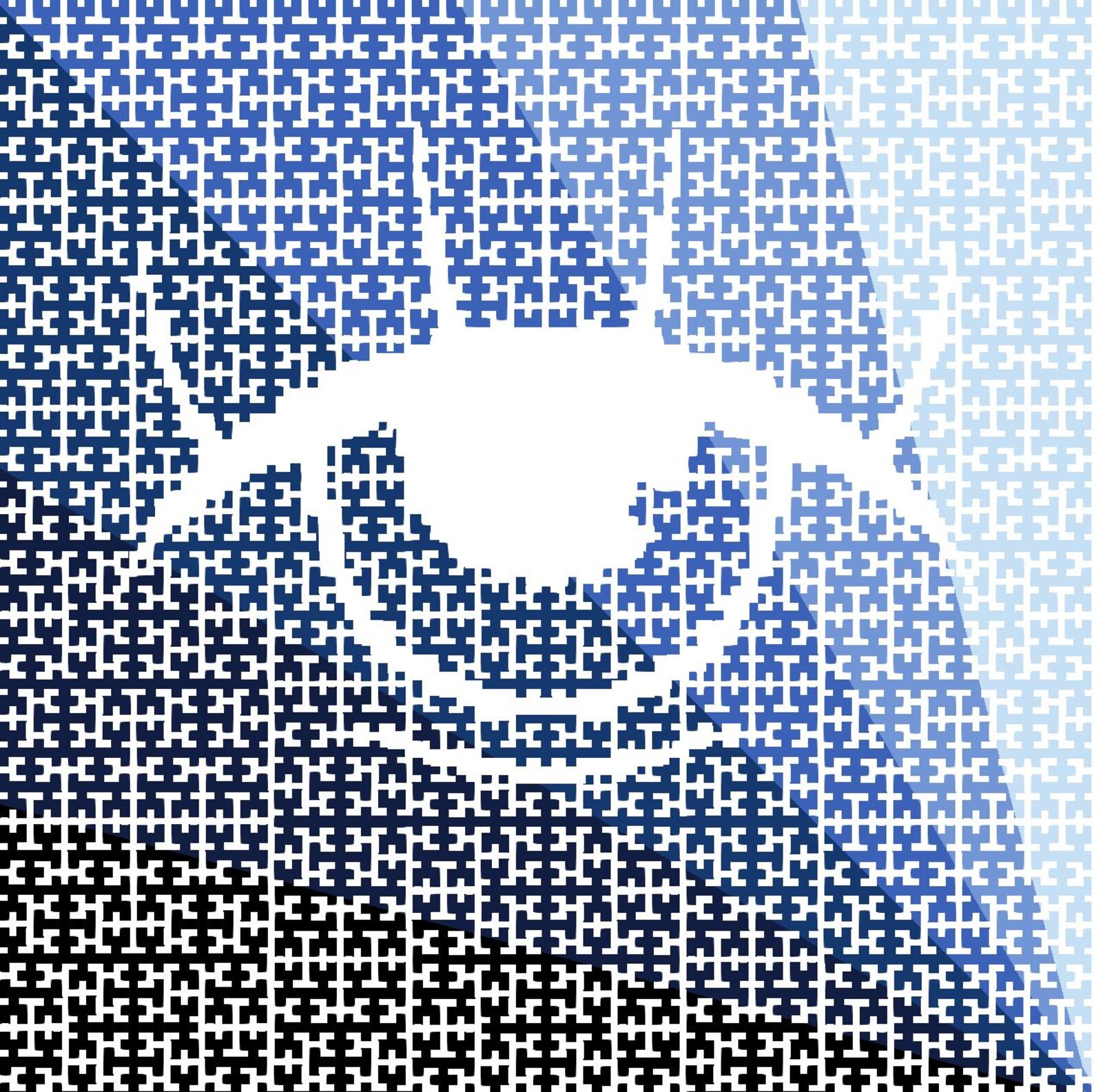 Eye Fractal Cross Stitch Pattern: Customizable Color Design (PDF ...