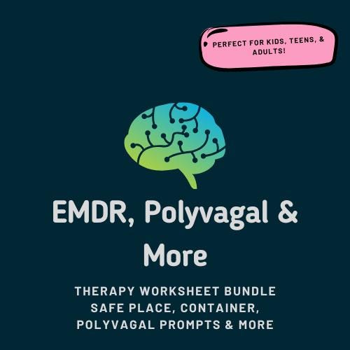 EMDR Worksheets for Therapy, Mapping Parts, IFS, Kids, Teens ,adults ...