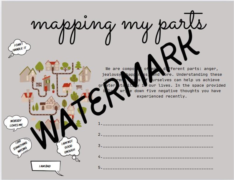 EMDR Worksheets for Therapy, Mapping Parts, IFS, Kids, Teens ,adults ...