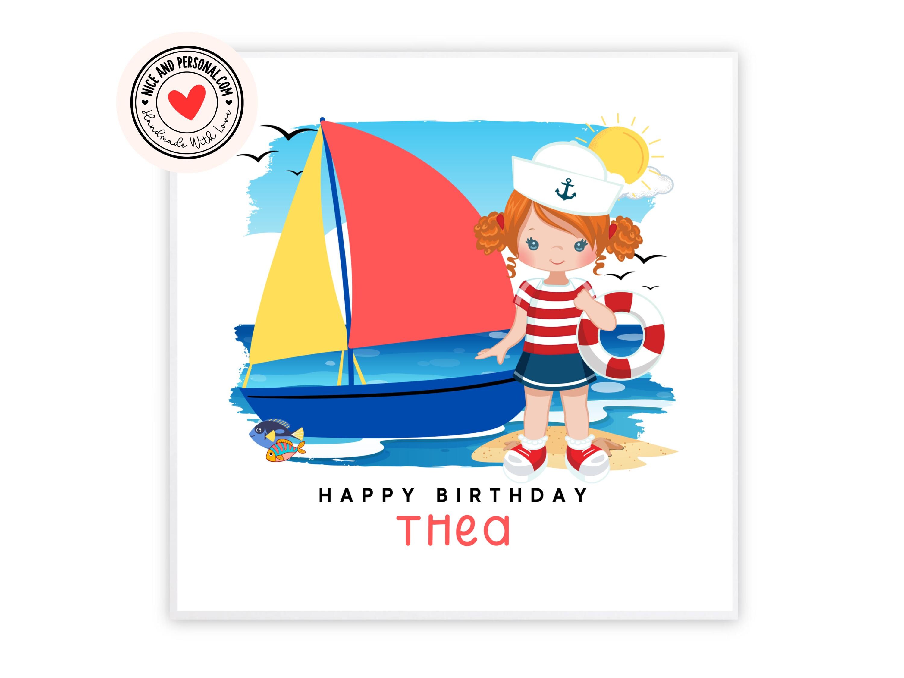 Sailor Birthday Card | Congratulations, Good Luck, Well Done, Happy ...