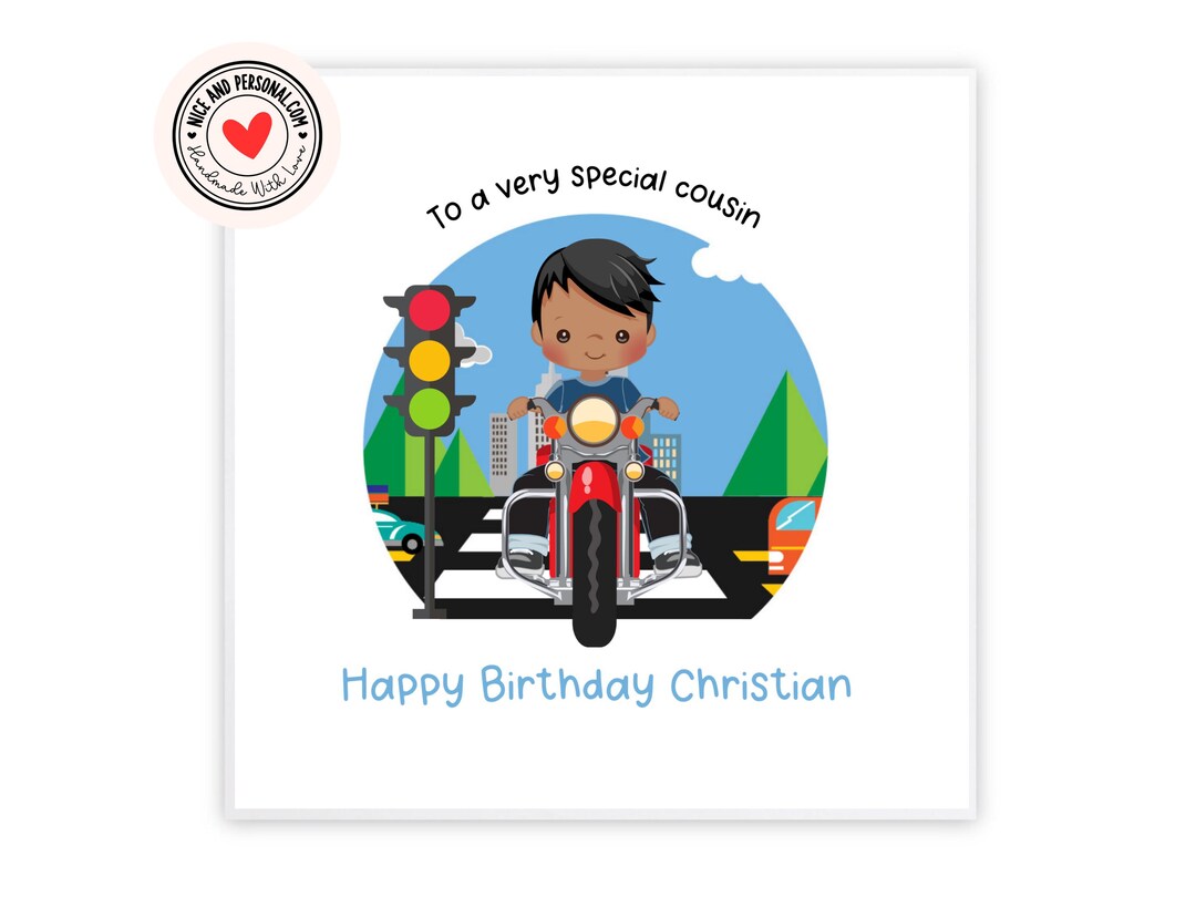Motorbike Card, Biker Card | Congratulations, Good Luck, Well Done ...