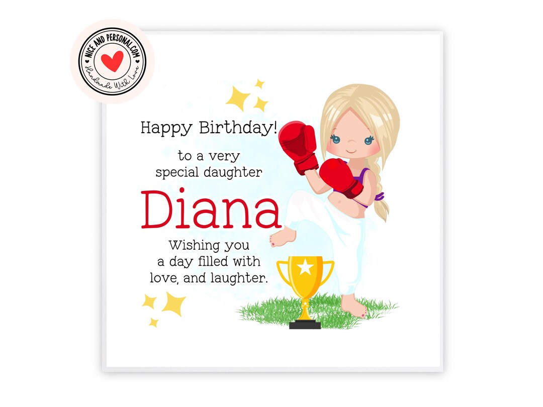 Female Boxer Card, Sports Card | Congratulations, Good Luck, Well Done ...