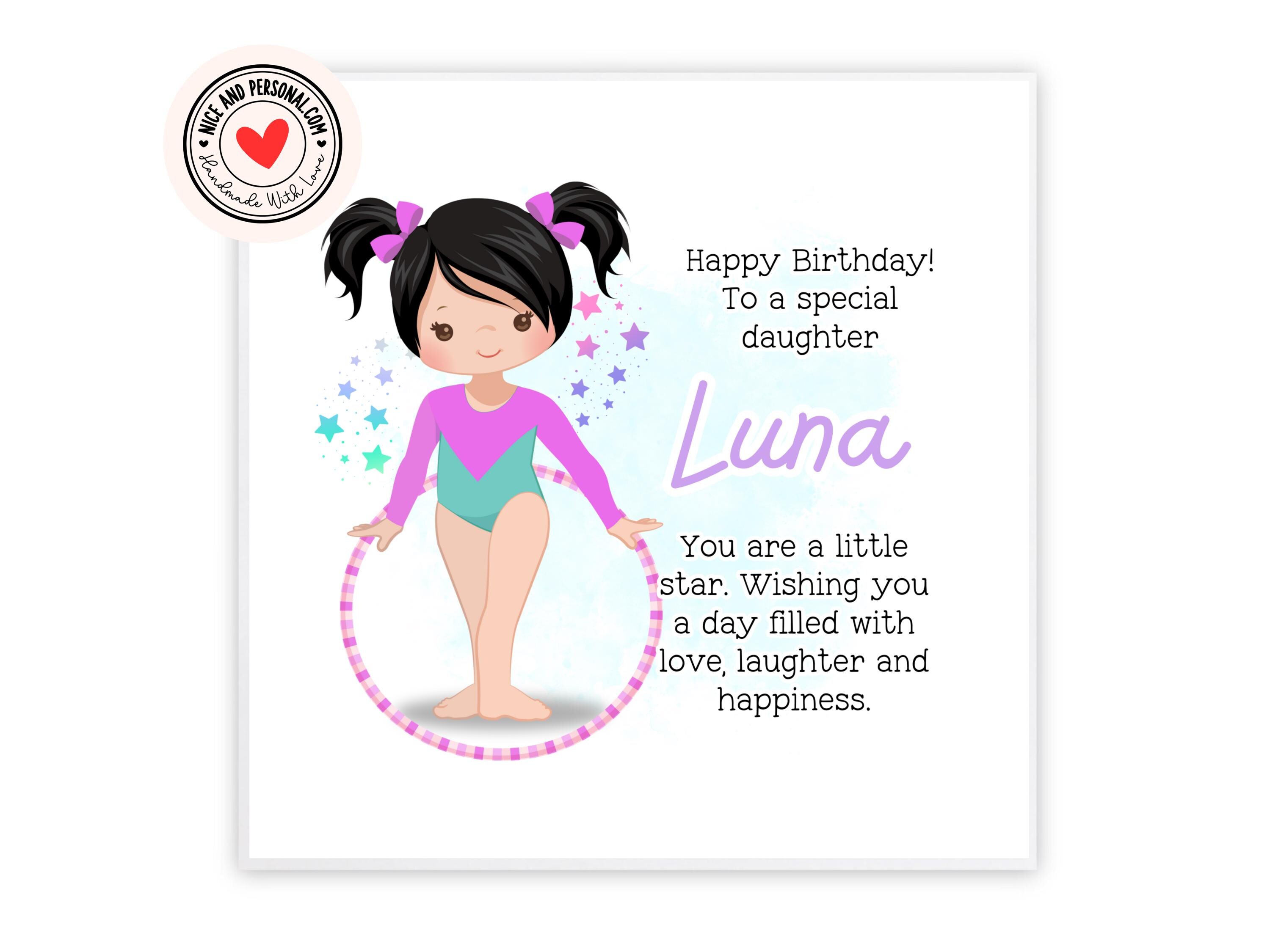 Hoop Rhythmic Gymnastics Card | Congratulations, Good Luck, Well Done ...