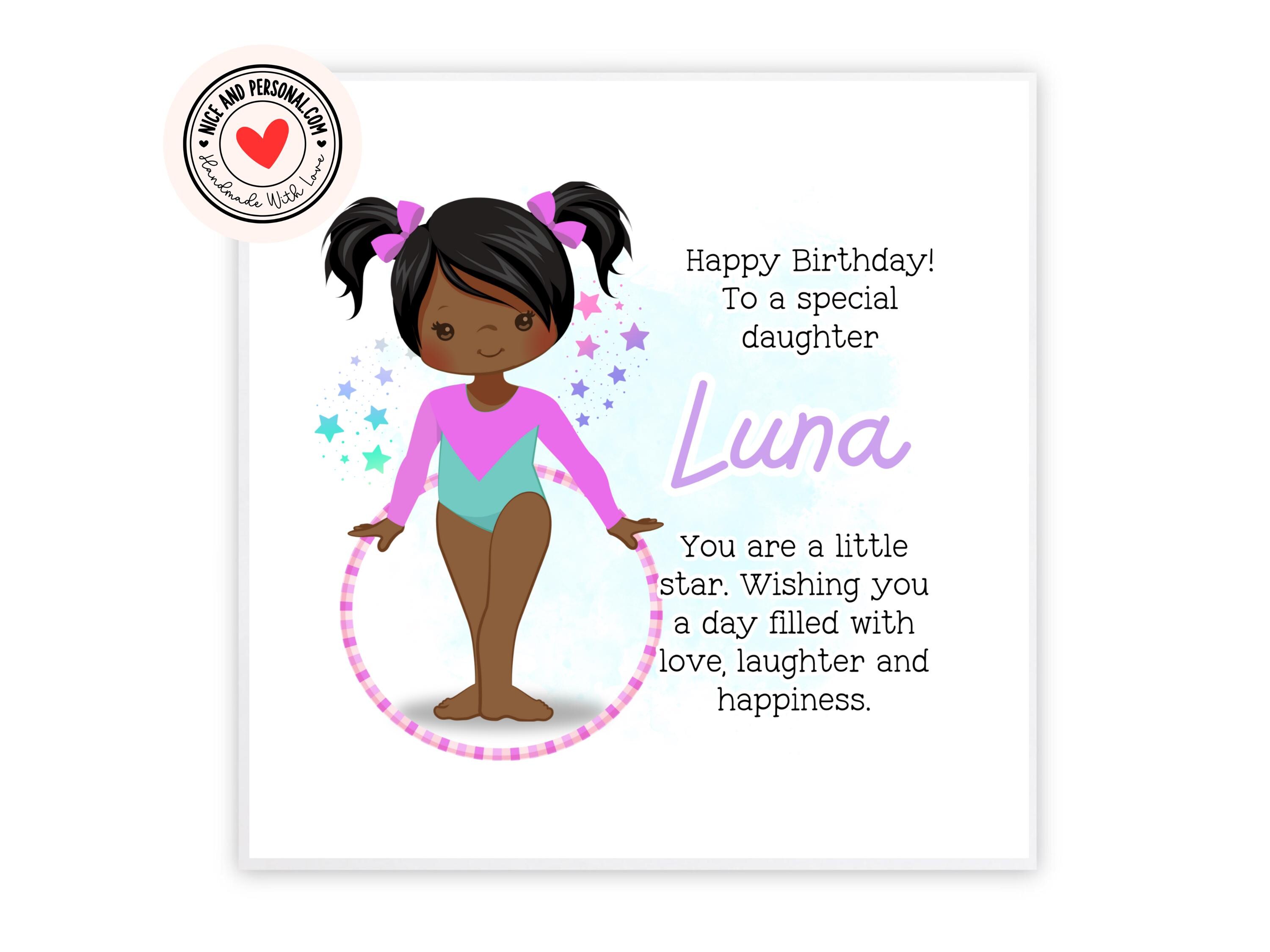 Hoop Rhythmic Gymnastics Card | Congratulations, Good Luck, Well Done ...