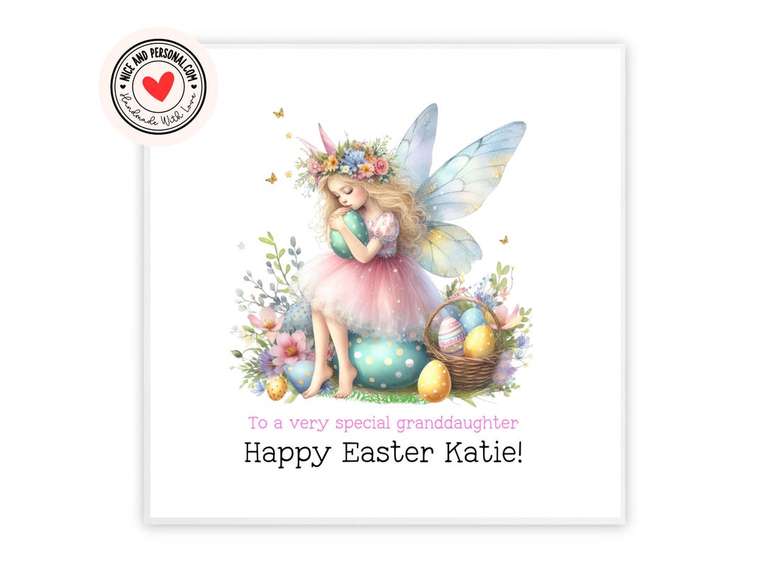 Easter Fairy Princess | Happy Easter Greeting Card for Her, Niece ...