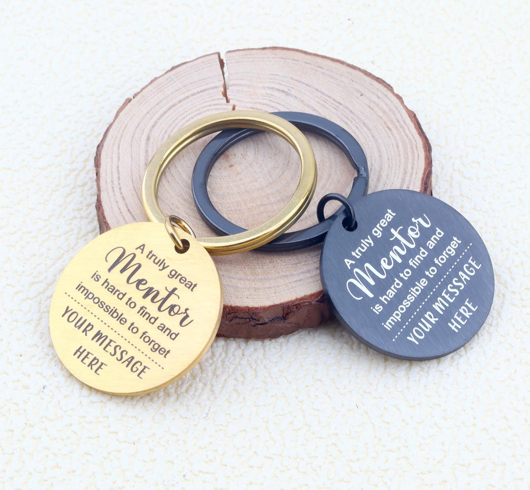 Thank You Mentor Gift,graduation Gift, Customizable Keychain ...