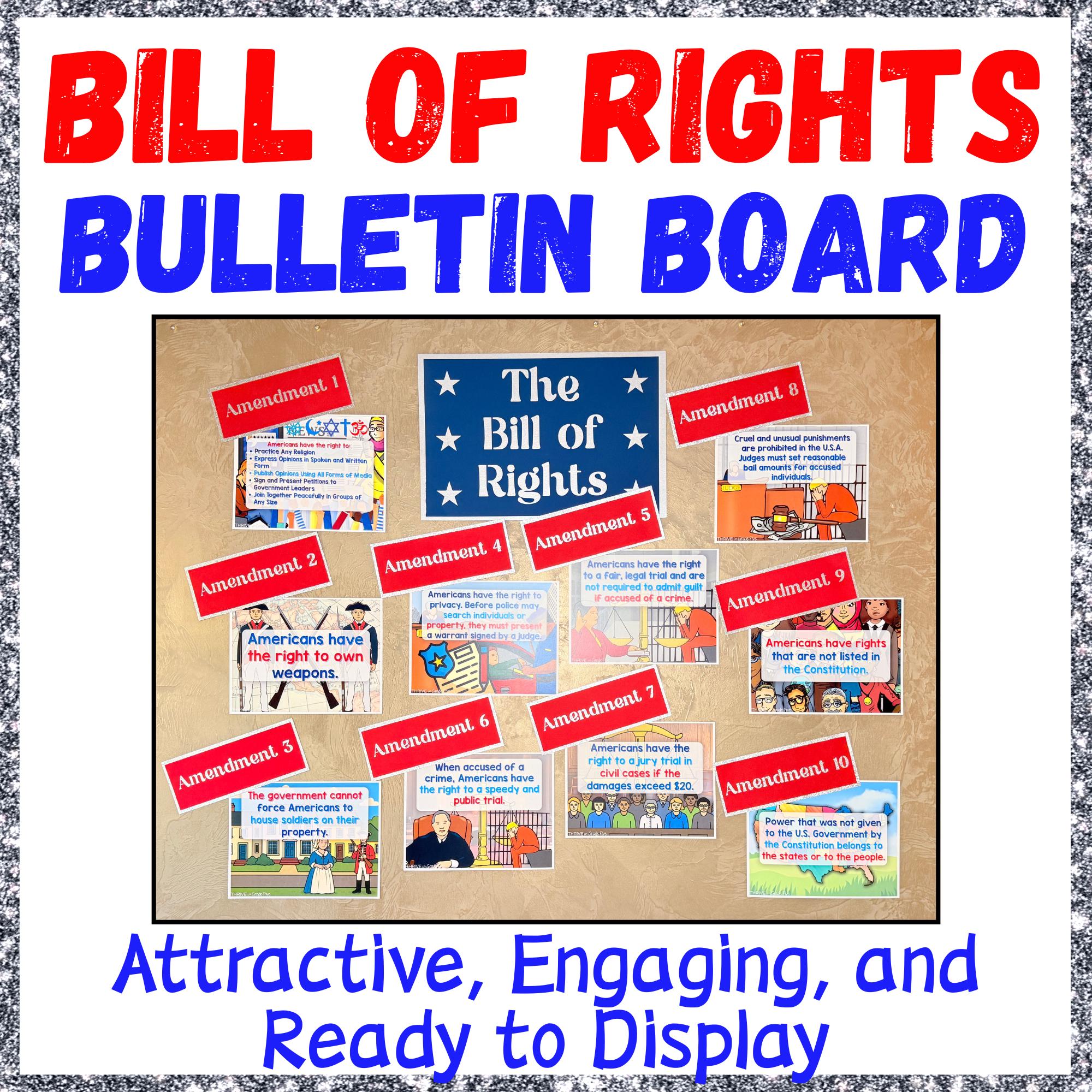 Bill of Rights Bulletin Board - Etsy