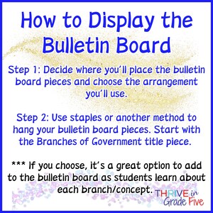 Branches of Government Bulletin Board - Etsy