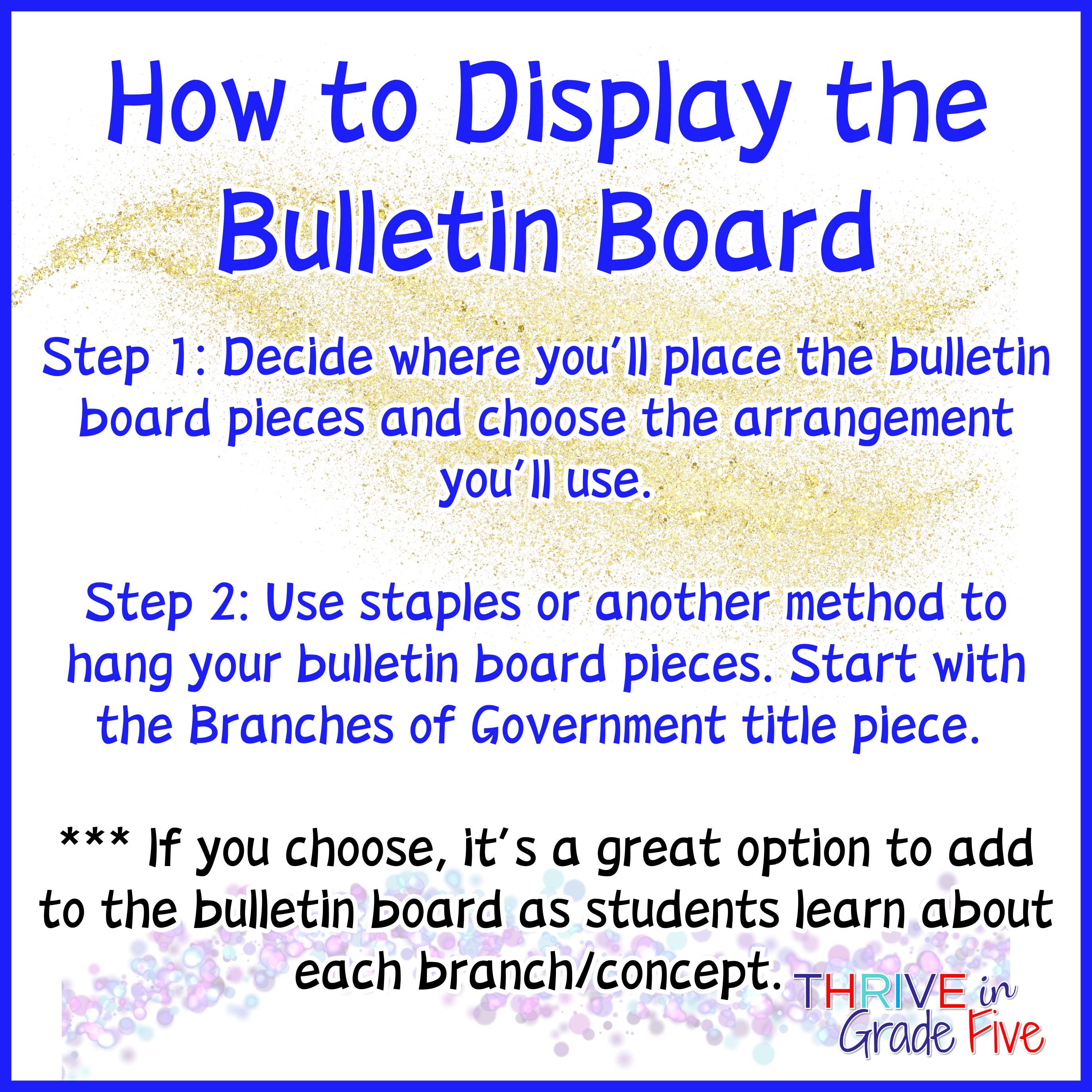 Branches of Government Bulletin Board - Etsy
