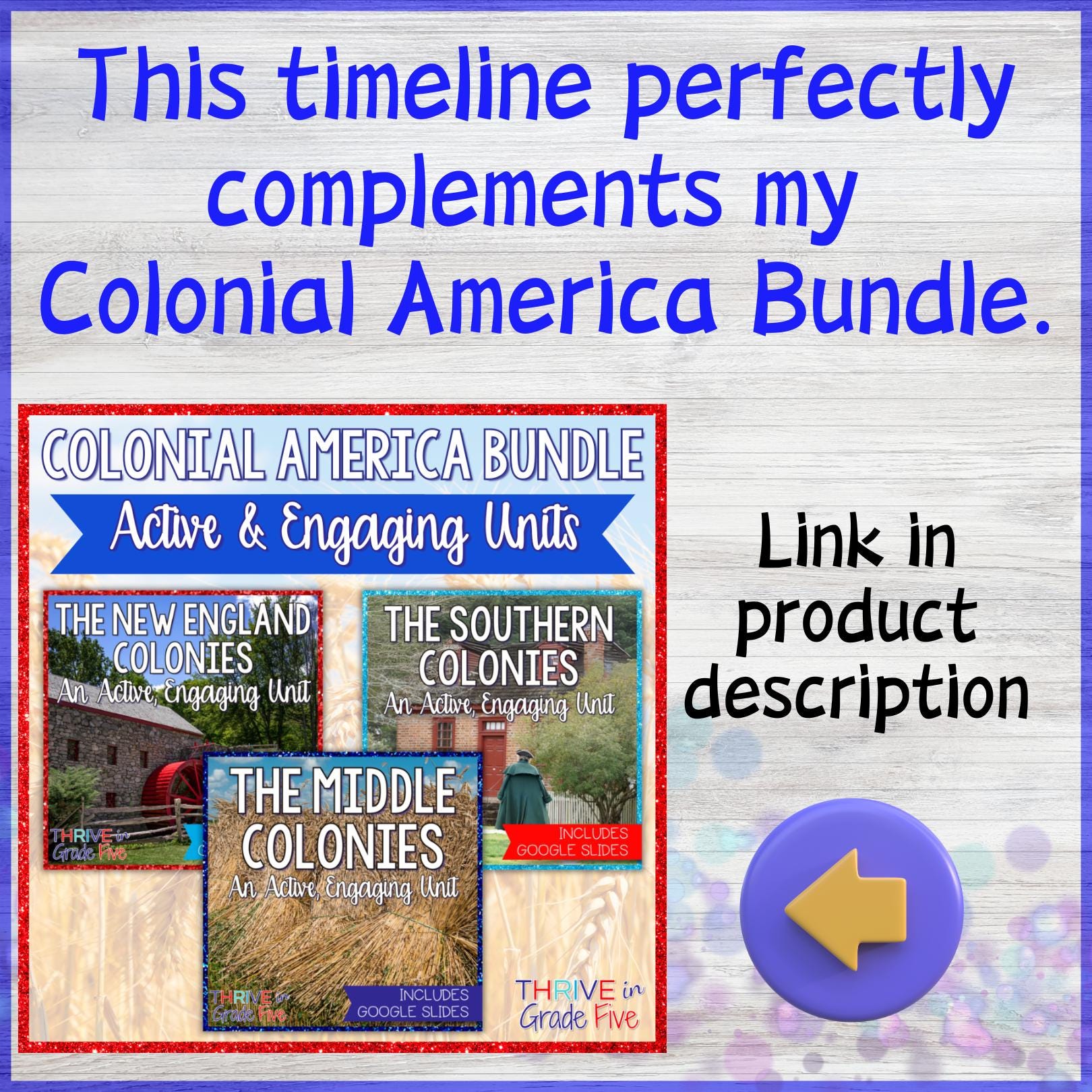 Classroom Timeline DIGITAL DOWNLOAD - Early Settlement & Colonial ...