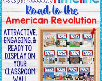 Classroom Timeline - Road to the American Revolution (DIGITAL DOWNLOAD ...
