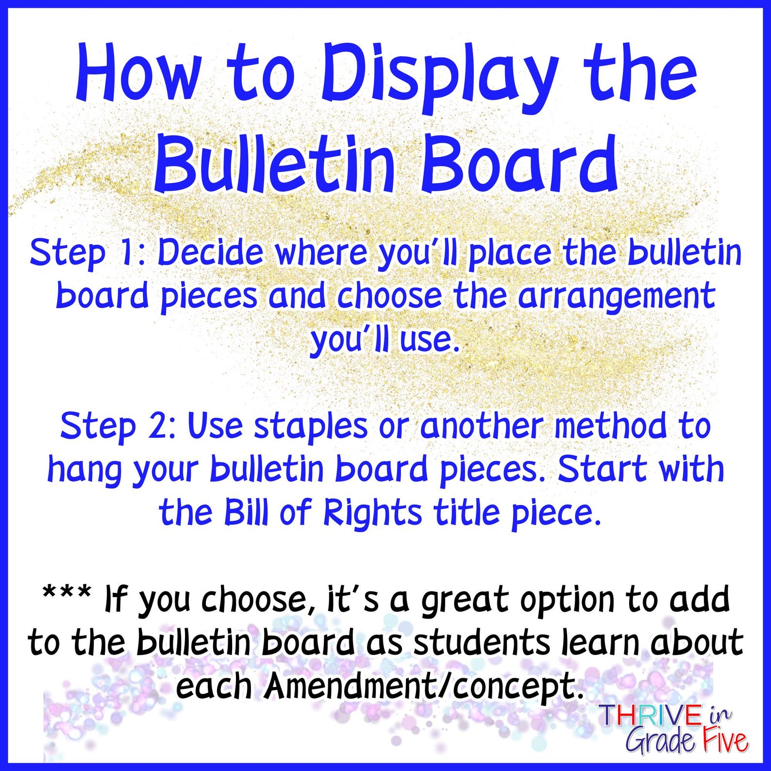 Bill of Rights Bulletin Board - Etsy