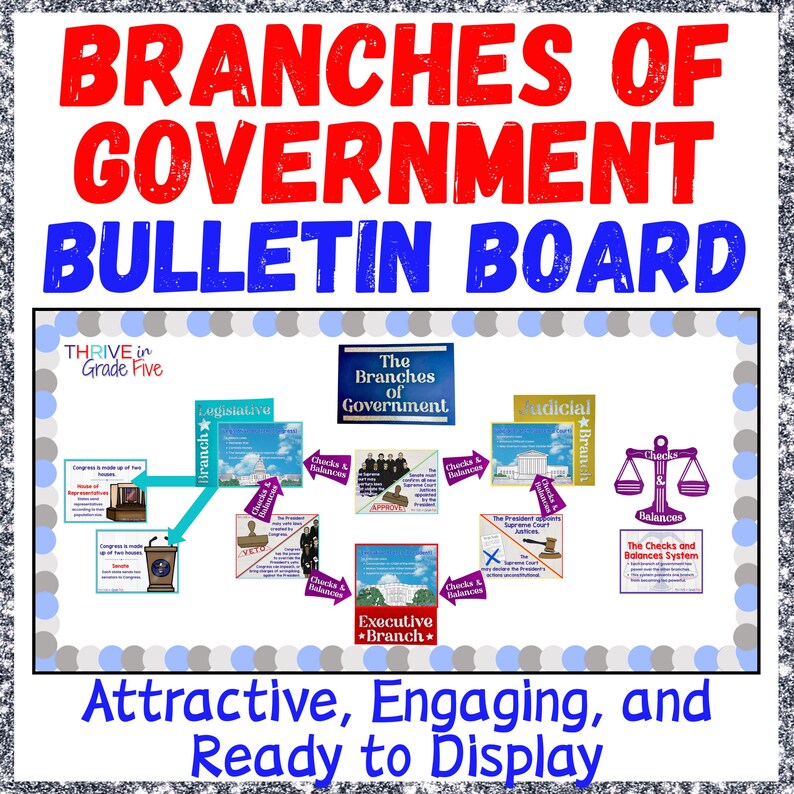 Branches of Government Bulletin Board - Etsy