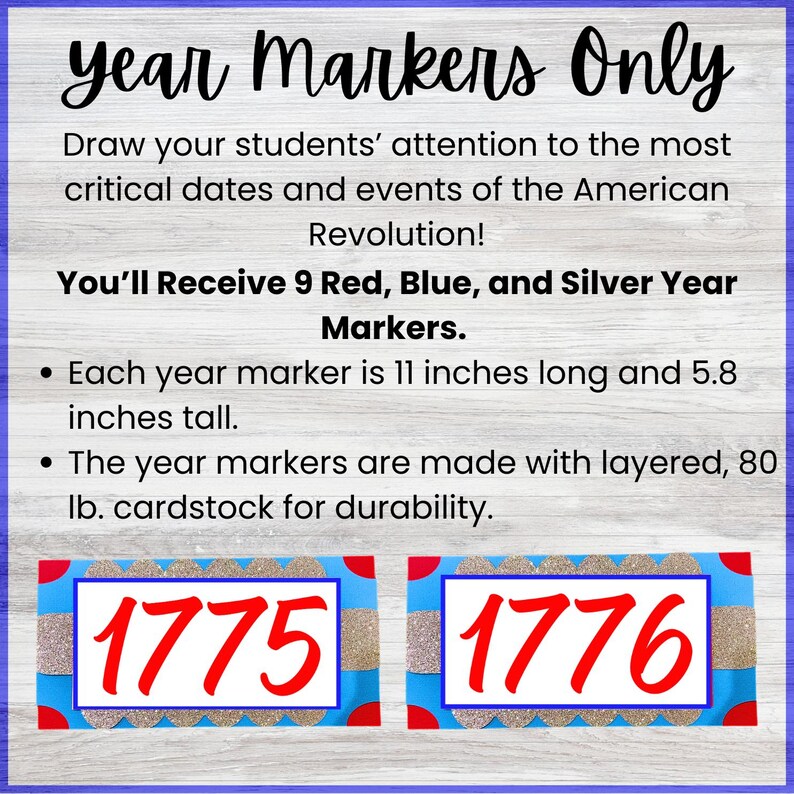 Classroom Timeline - American Revolution - Etsy