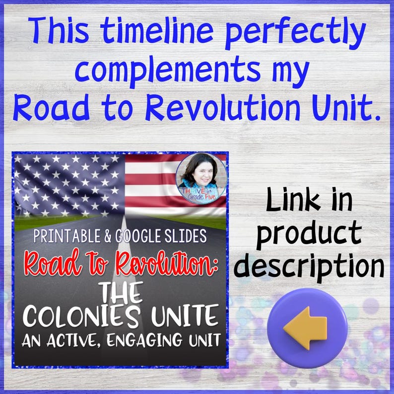 Classroom Timeline - Road to the American Revolution (DIGITAL DOWNLOAD ...