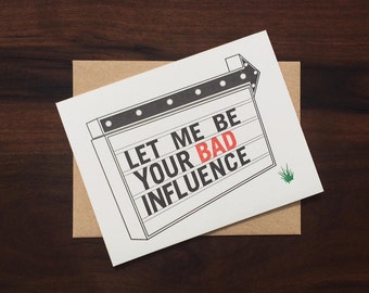 Bad Influence Sign - Etsy