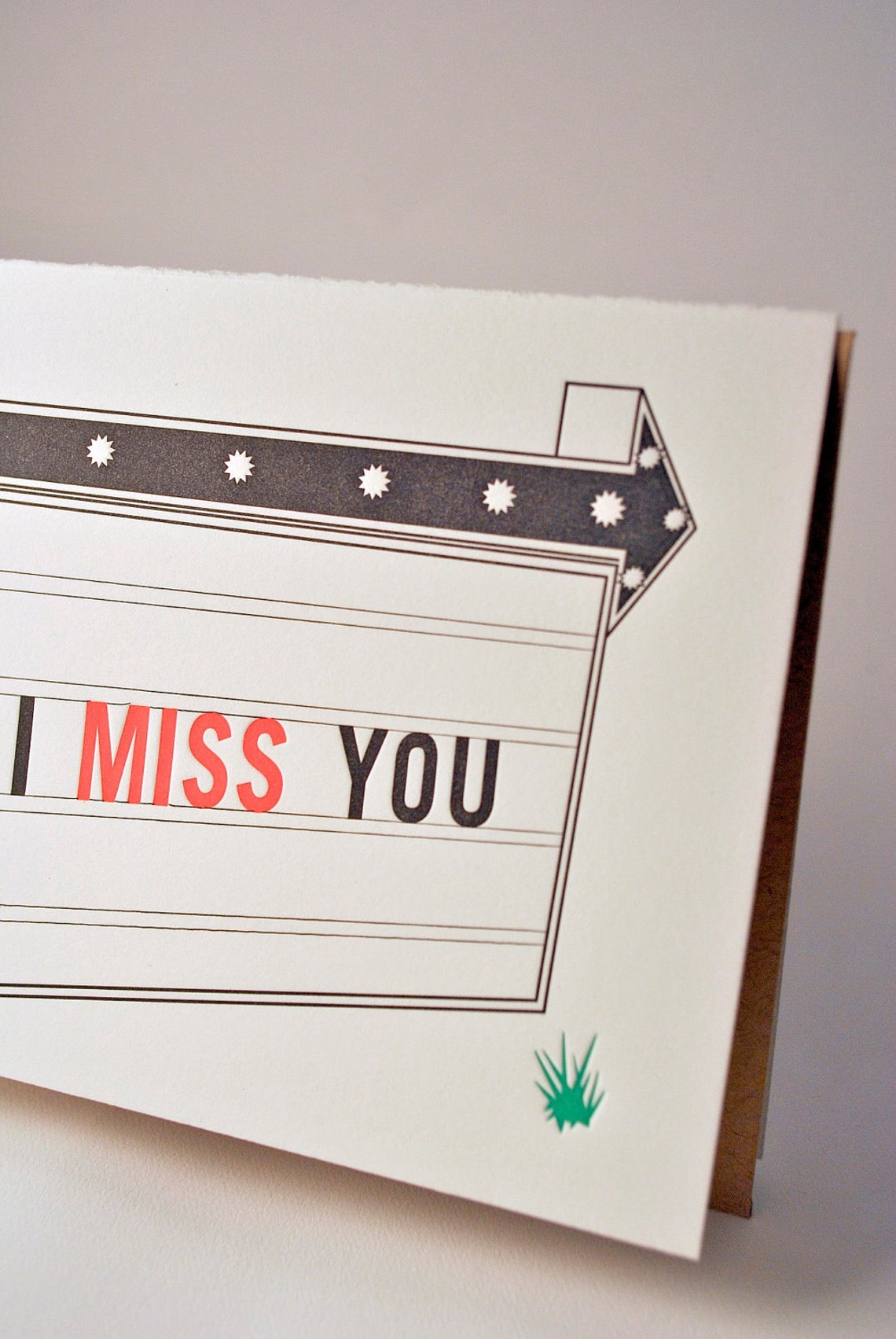 Road Sign Miss You Greeting Card - Etsy