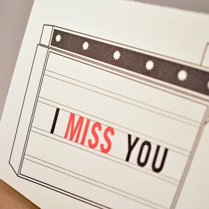 Road Sign Miss You Greeting Card - Etsy