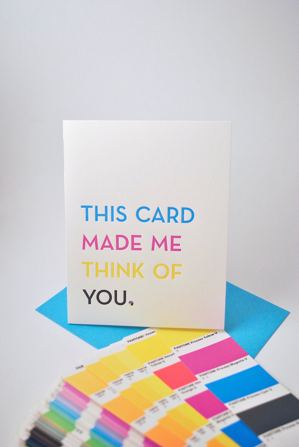 Neutraface Type Nerd CMYK Card - Etsy