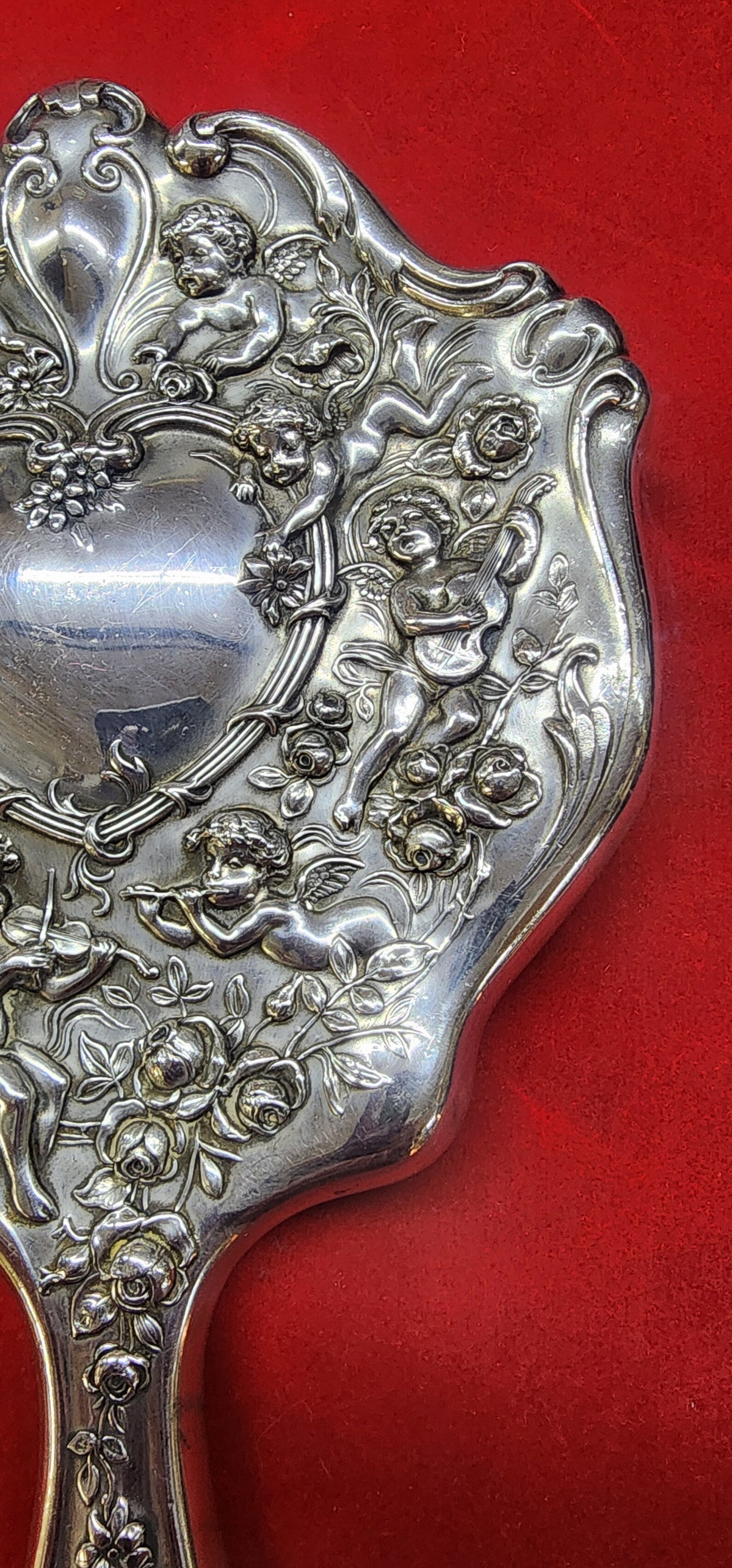 Silverplated Hand Mirror - Etsy