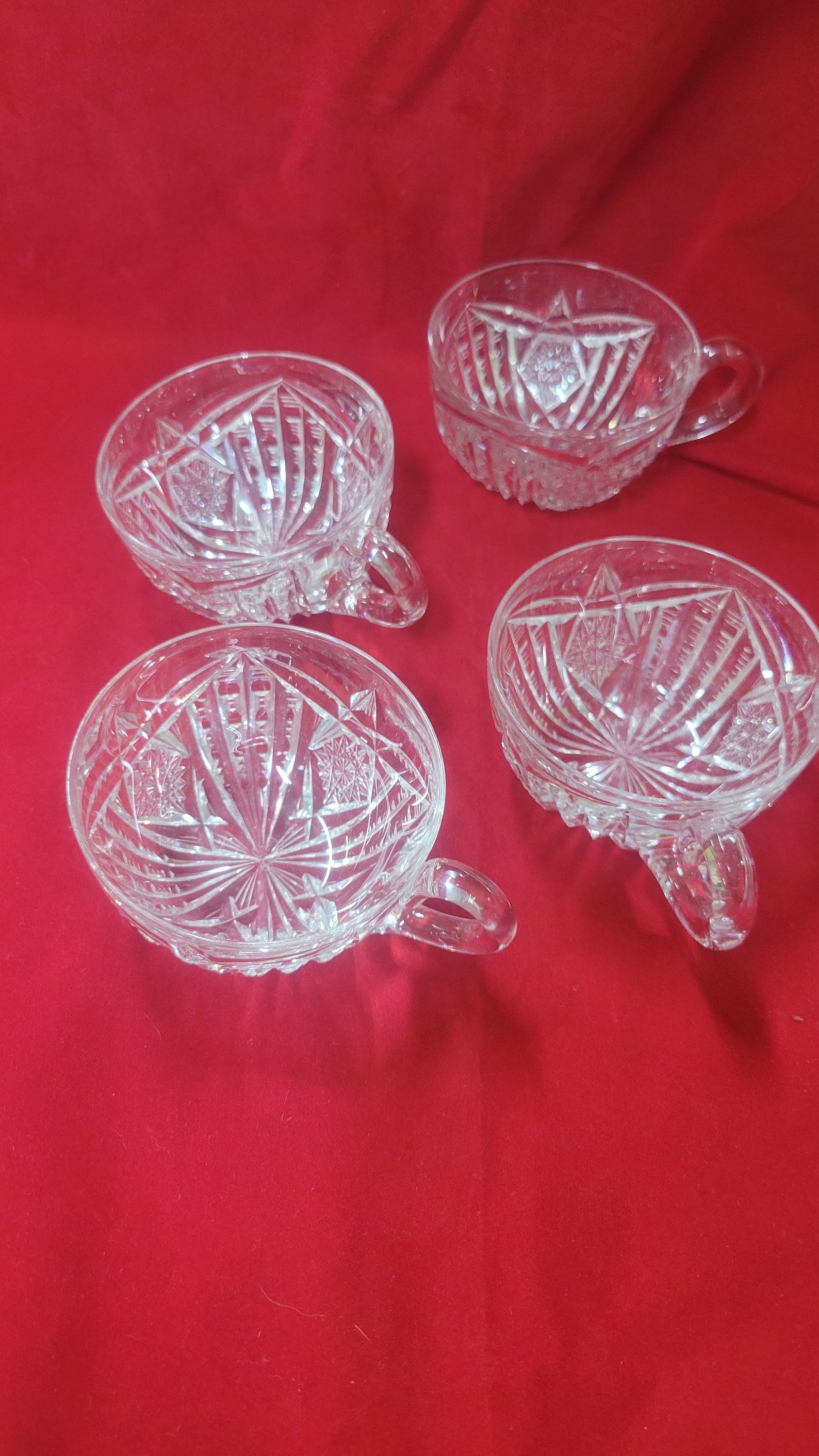 Libby Cut Glass Punch Cups - Etsy