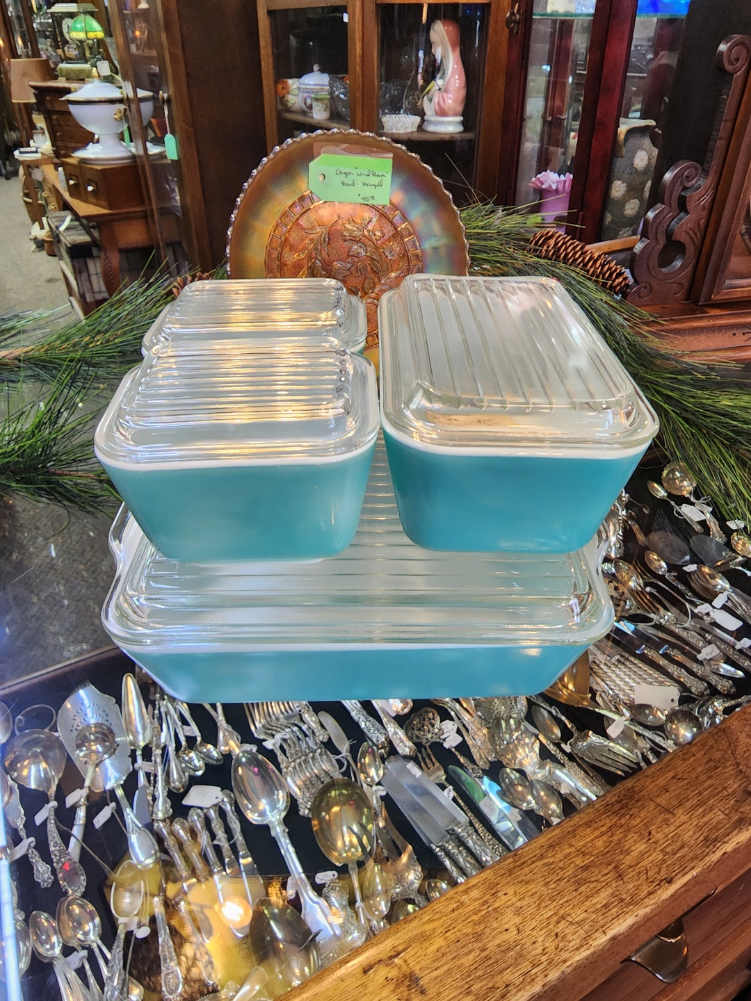 Pyrex Robin Egg Blue Refrigerator Set - Etsy