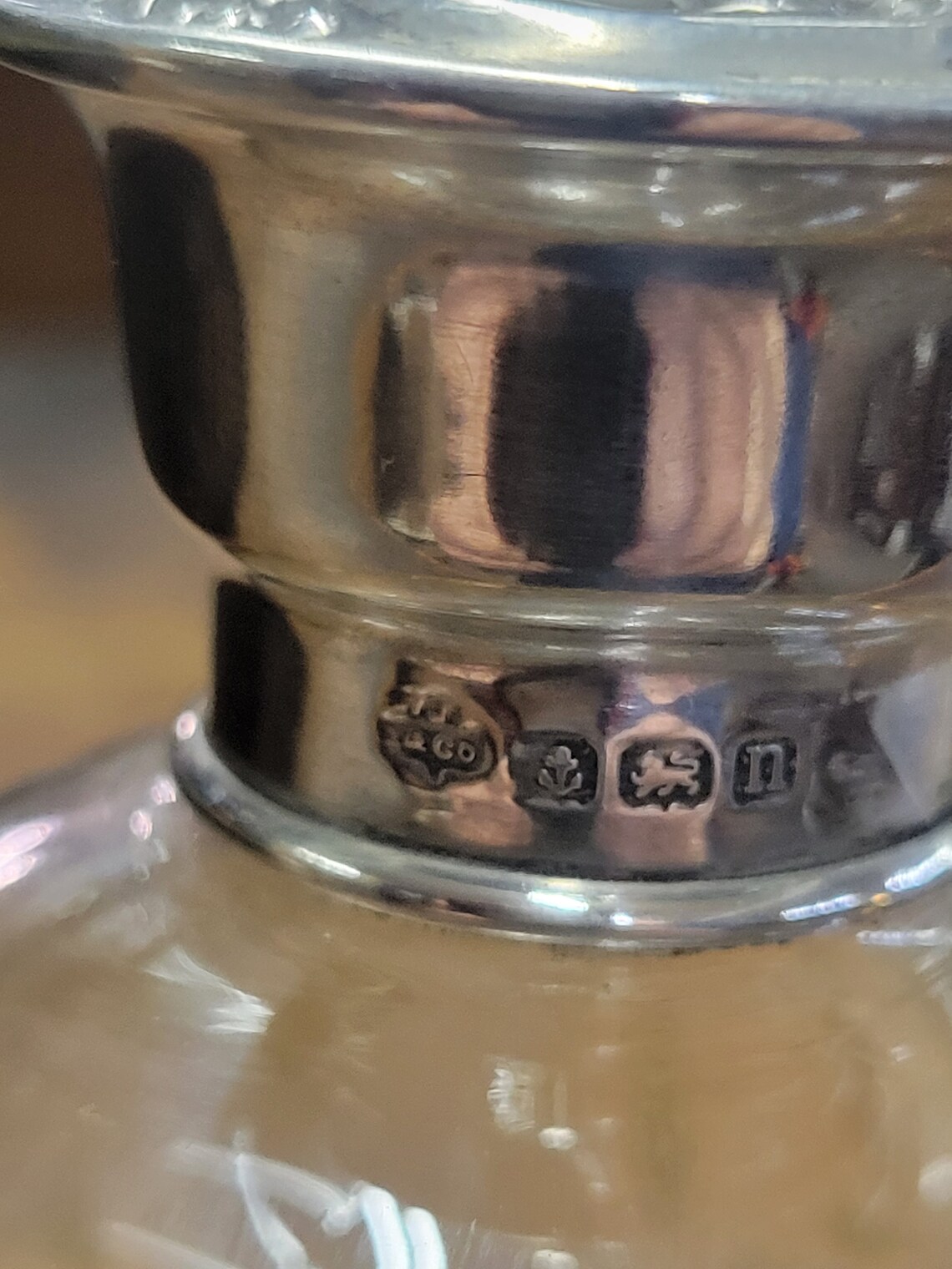 Cologne/perfume Bottle With Sterling Silver Top - Etsy