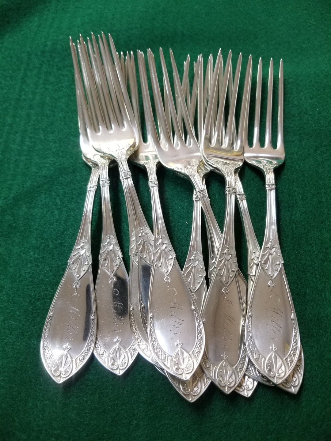 American Coin Silver Forks Marked J.B. and S.M. Knowles and Co. - Etsy