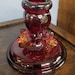 Fenton Dolphin Ruby Candlesticks - Etsy