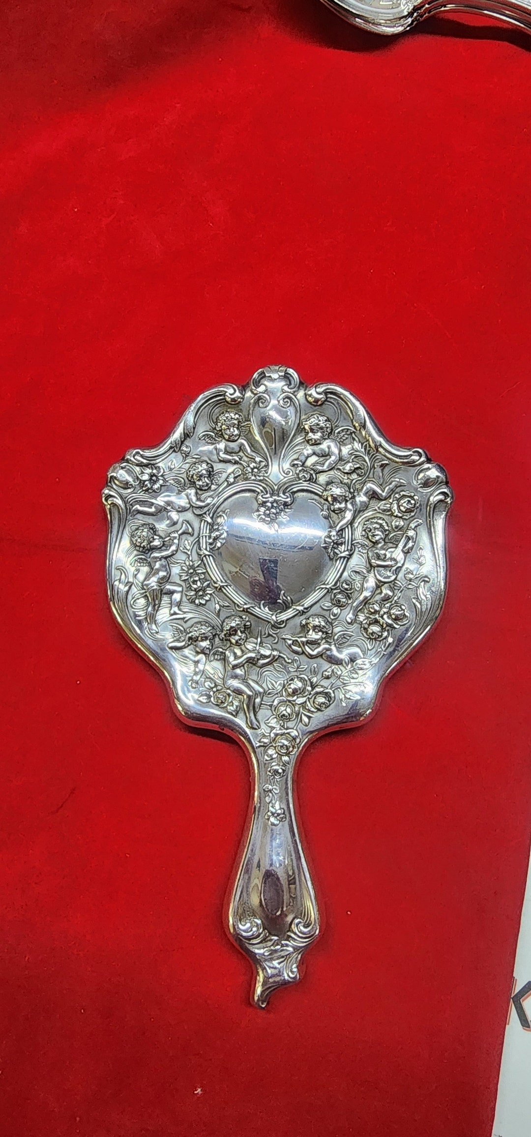 Silverplated Hand Mirror - Etsy