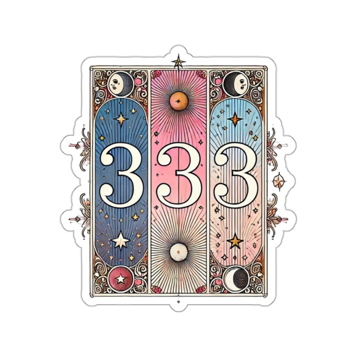 333 Angel Number Sticker - Spark Creativity and Growth Everywhere You ...
