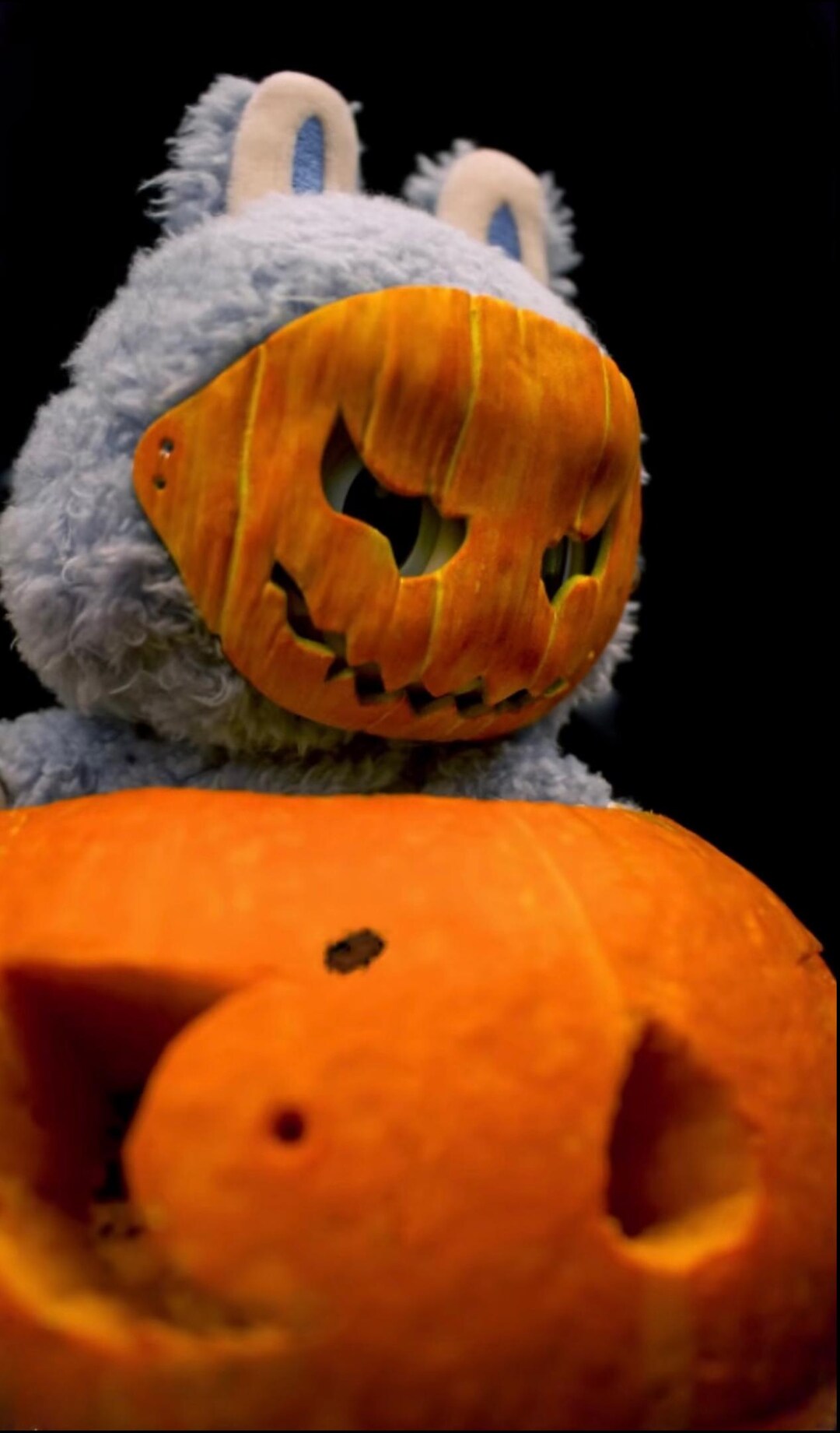 Halloween Labubu Mask: Handmade Pumpkin & Scream Edition - Etsy