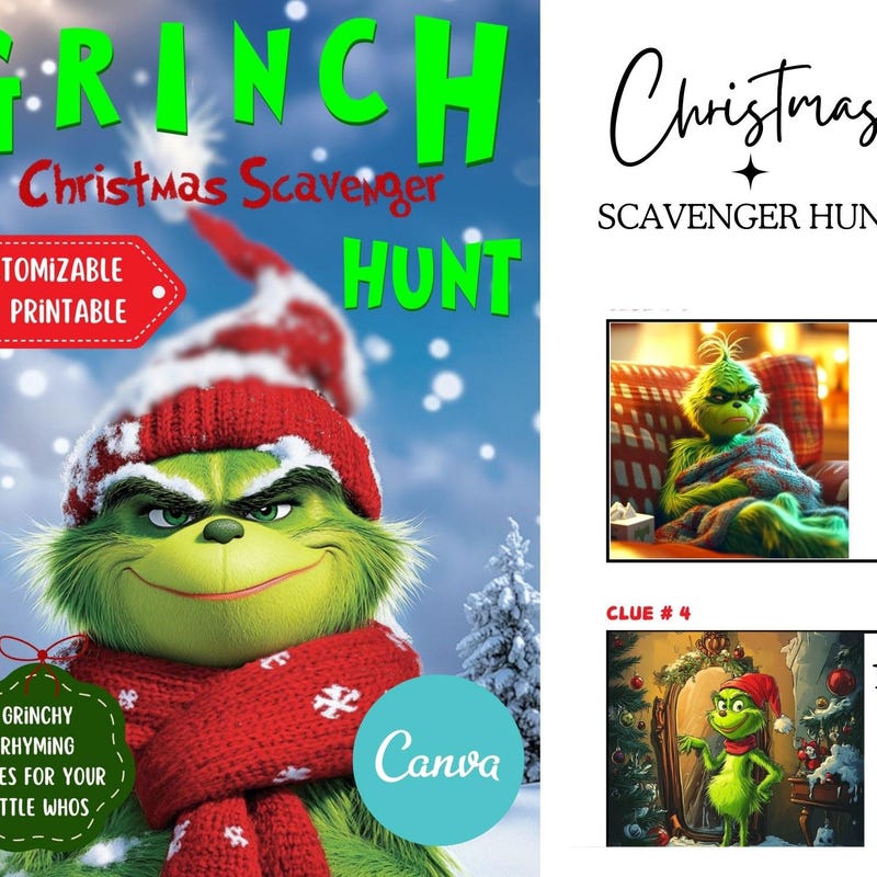 Grinch Scavenger Hunt - Etsy