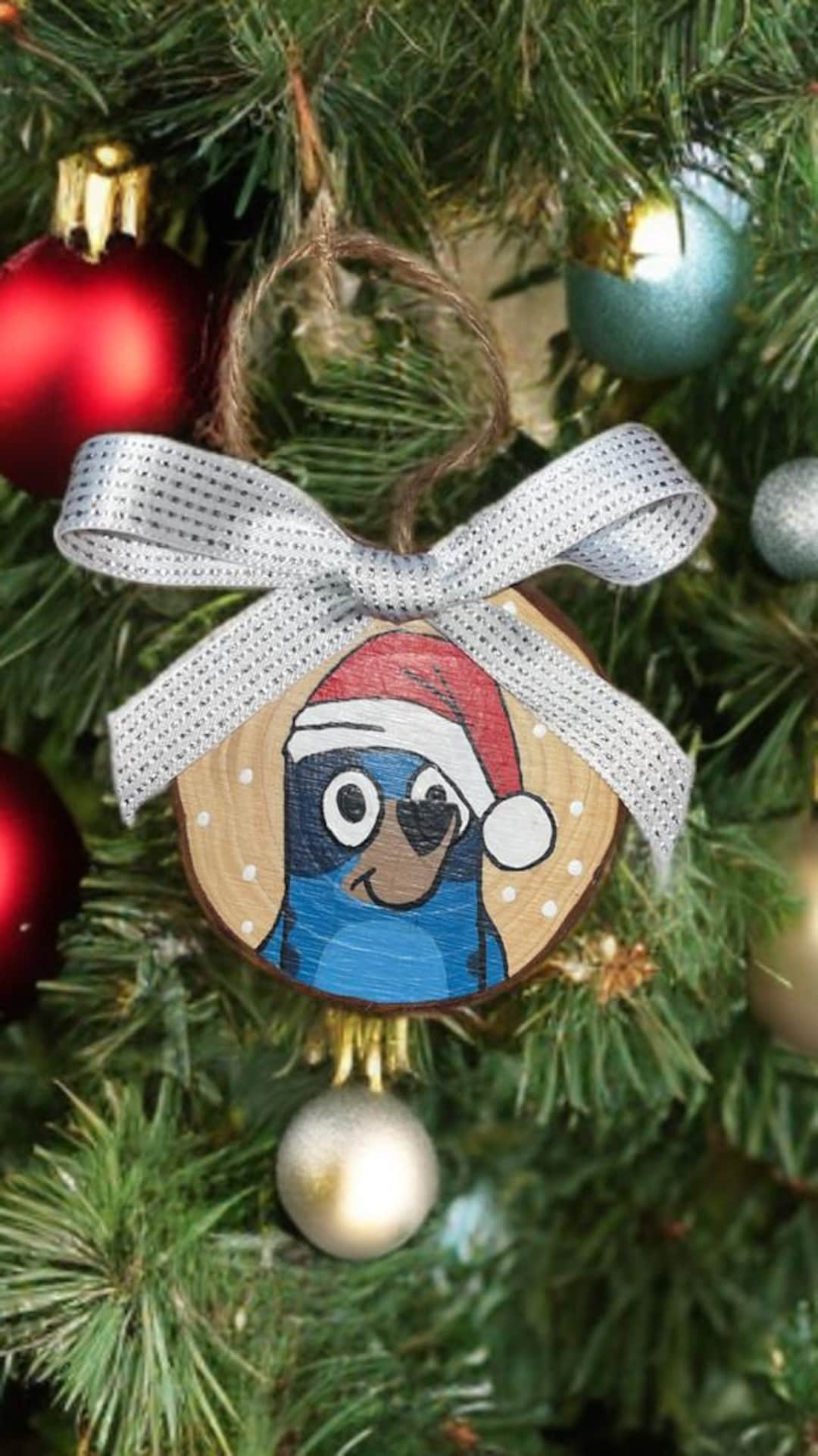 Character Ornaments- Bluey, Raccoon, Grinch, Unicorn, Olaf, Polar Bear ...