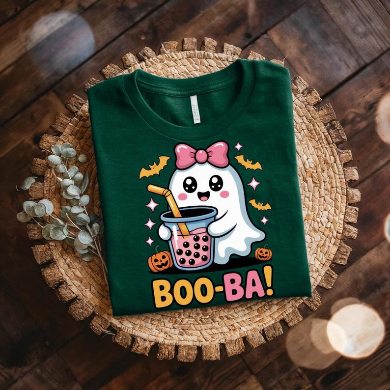 BOO-BA Ghost Boba PNG Digital Download Cute Halloween Bubble Tea ...
