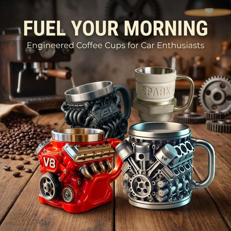 V8 Engine Coffee Cup - Etsy