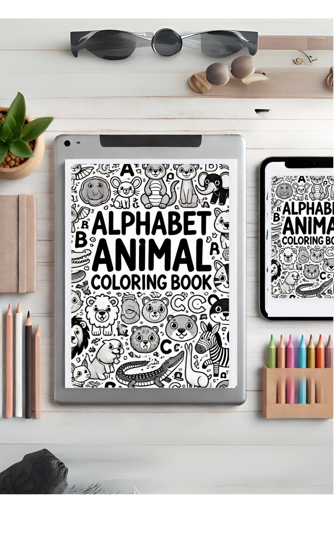 Alphabet Animal Coloring Book | Digital Download | Printable Alphabet ...