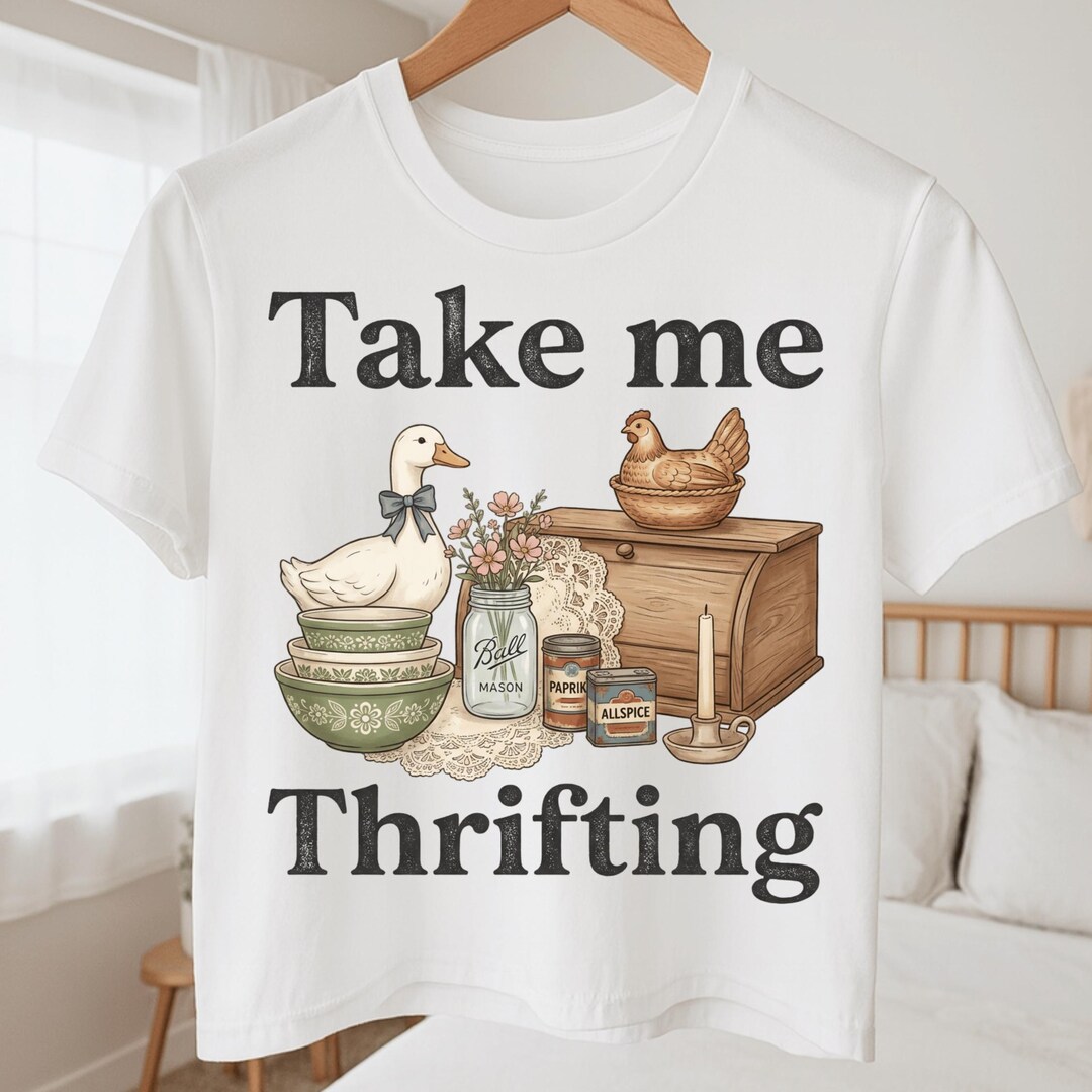 Take Me Thrifting PNG, Grandma Core Sublimation Design, Cottage ...
