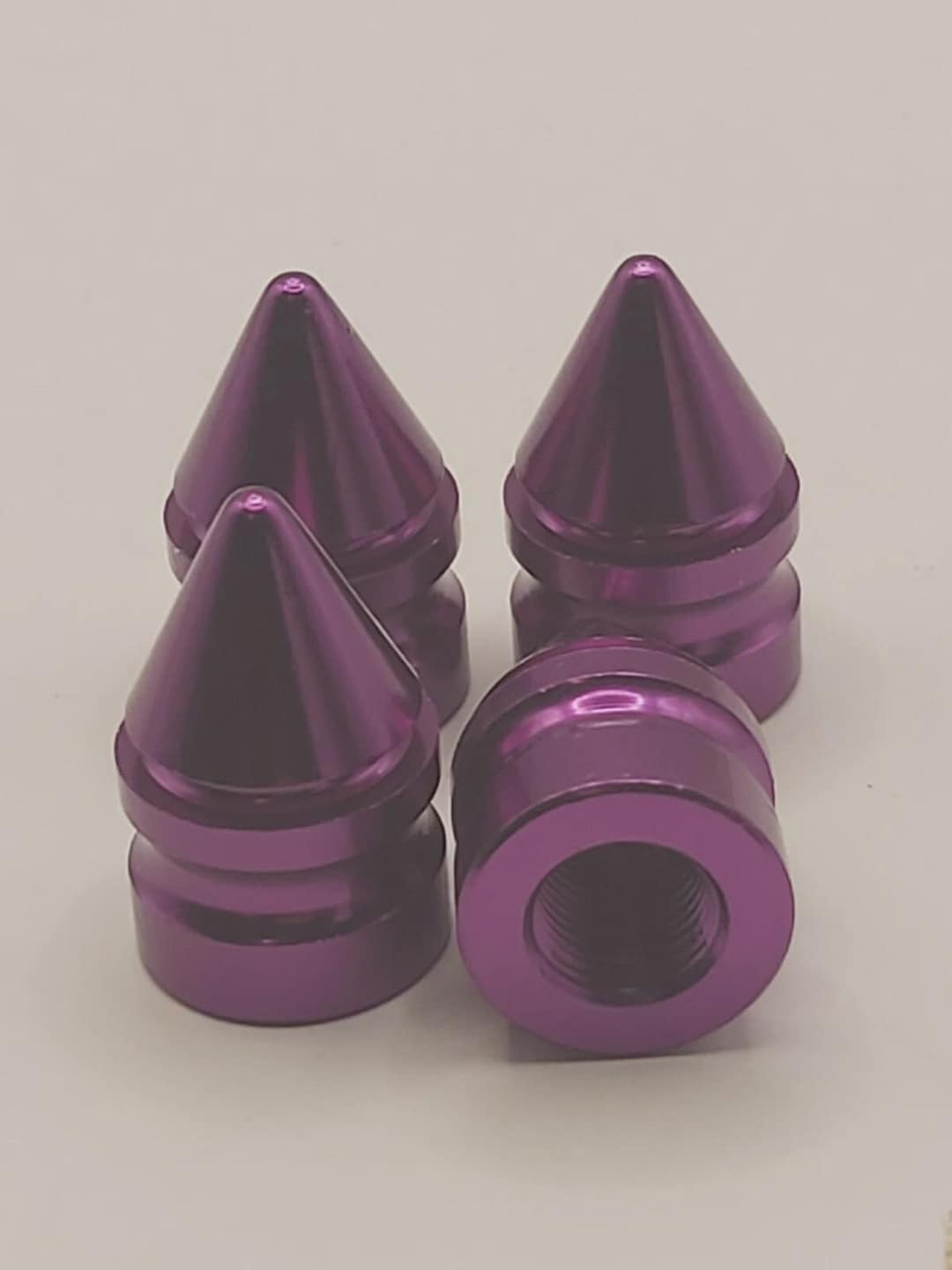 Purple Spike Tire Valve Stem Caps, Anodized Aluminum, Set of 4 - Etsy