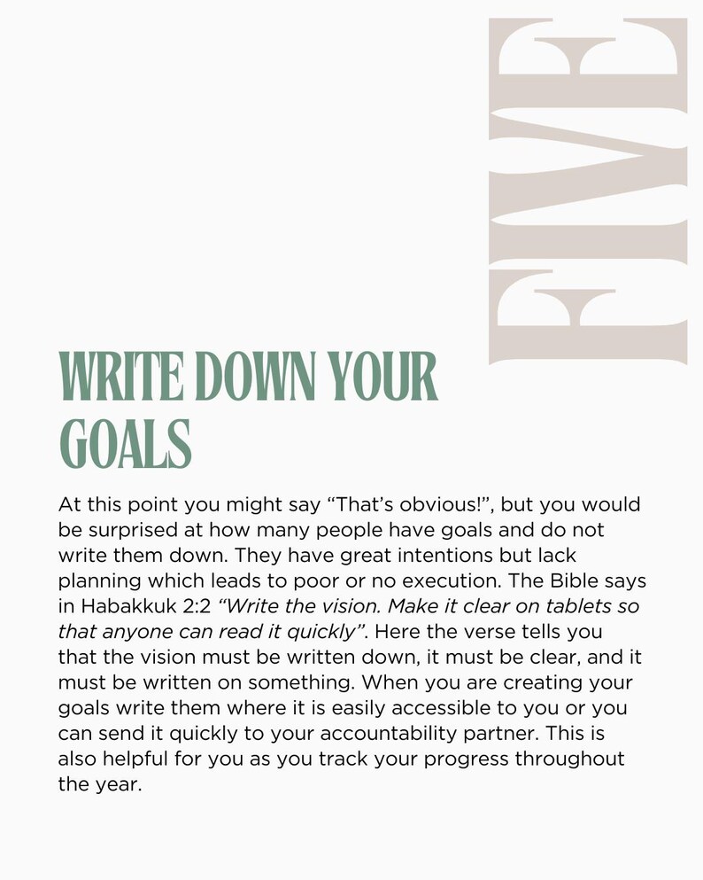 How to Create Goals You Can Actually Achieve | Digital Download | Goal ...