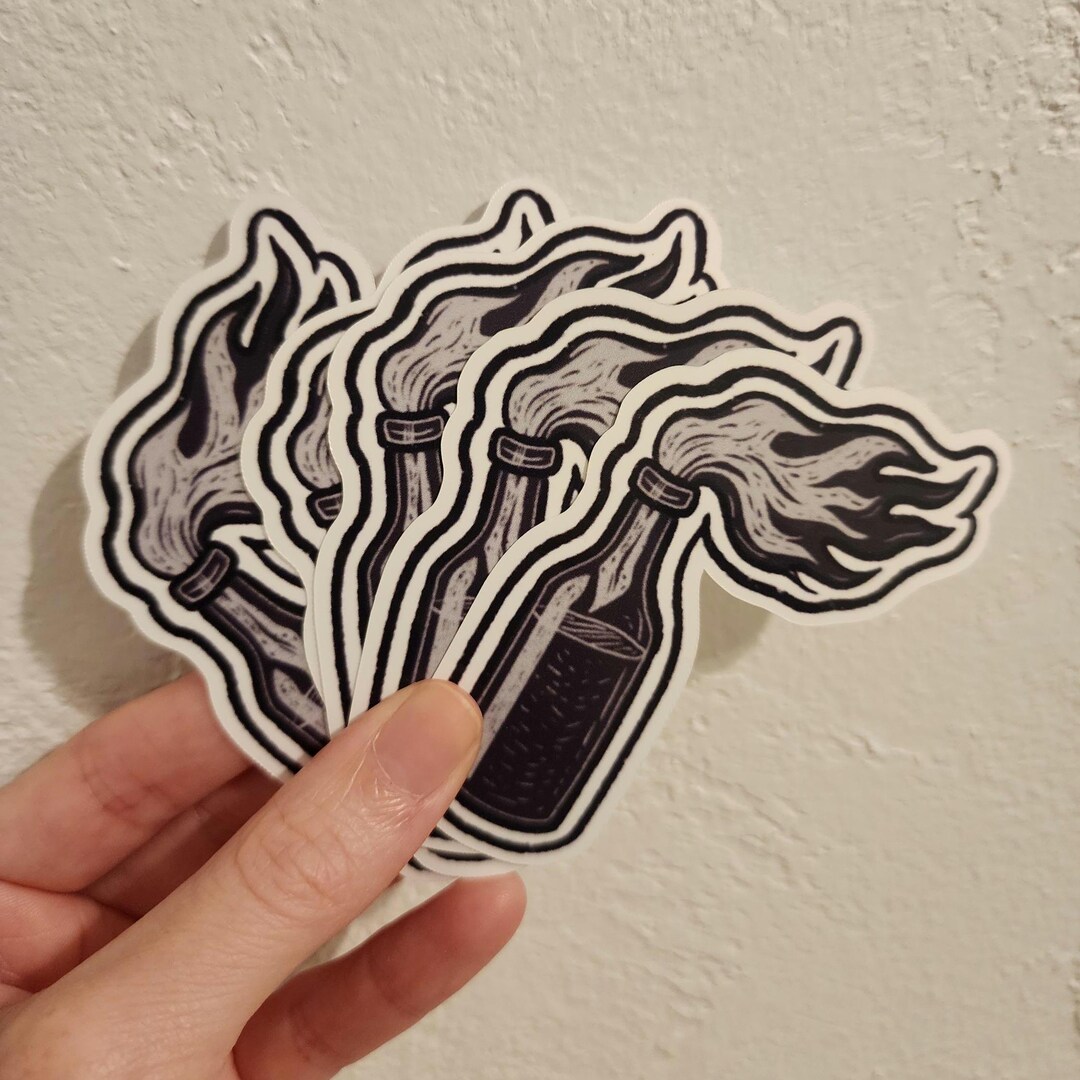 Molotov Cocktail Party Sticker - Capitalism Riot Activism - Etsy