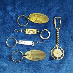 Vintage Collection of Old Key Chains, Chevrolet and More - Etsy