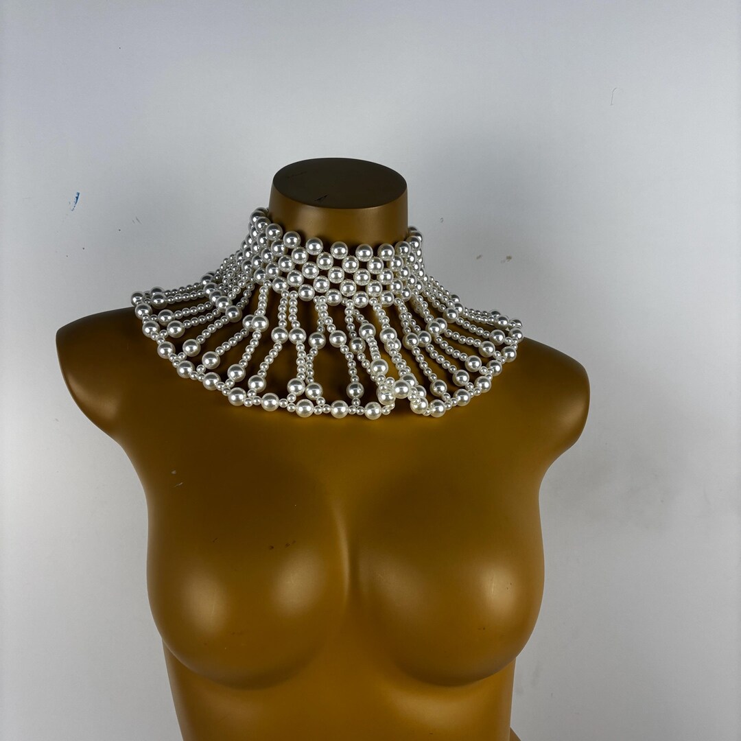 Pearl Shoulder Chain|bridalluxury Pearl Body Chain|pearl Chain|bridal ...